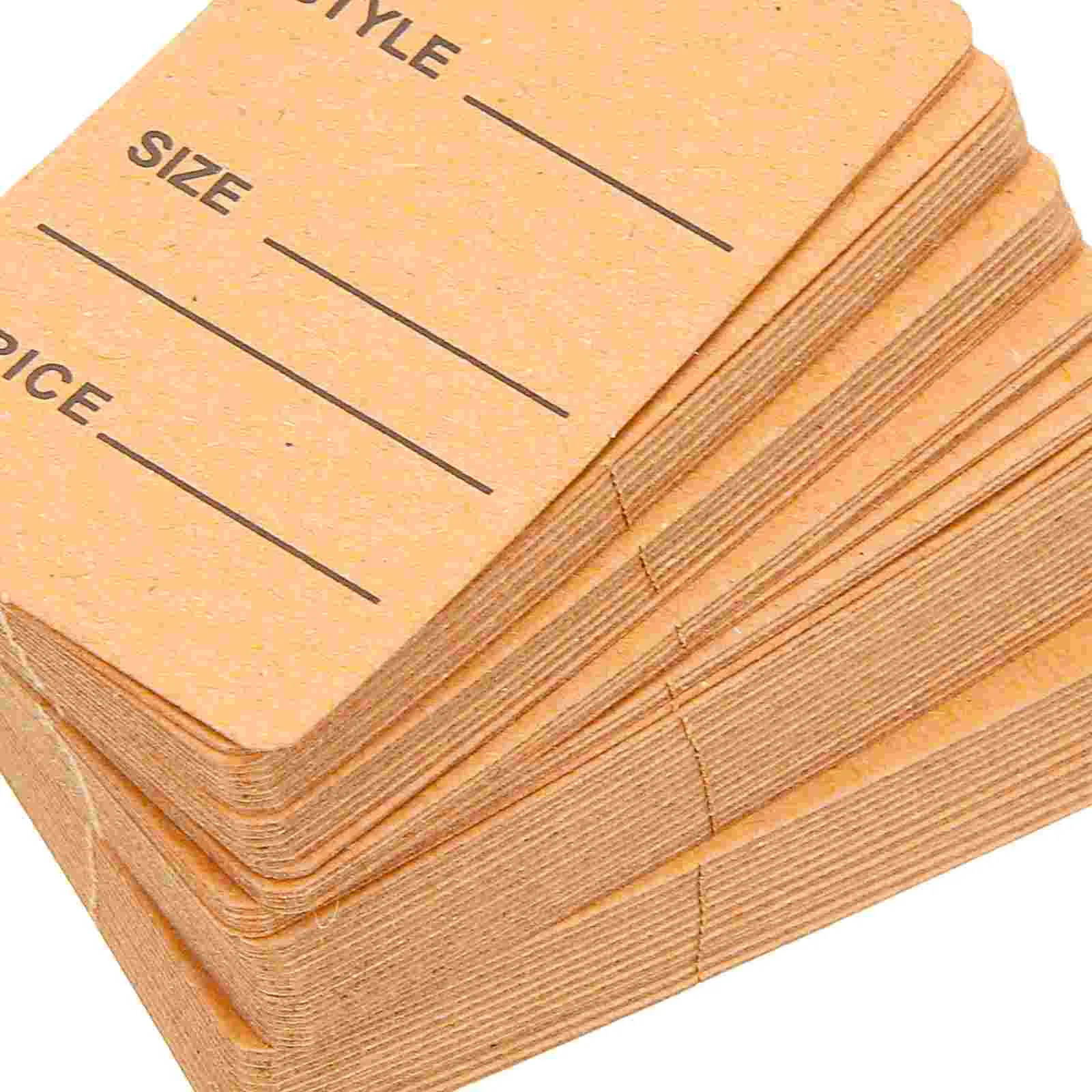 200-Pcs-Handwritten-Price-Tag-Labels-Tags-Brown-Display-Small-Craft ...