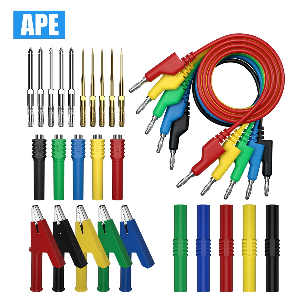 30pcs-Multimeter-Test-Lead-Kit-Security-Banana-Plug-to-Banana-plug ...