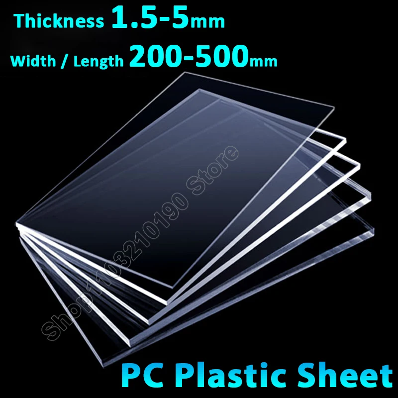 1-2Pcs-Thickness-1-5mm-2mm-3mm-4mm-5mm-PC-Plastic-Plate-High ...