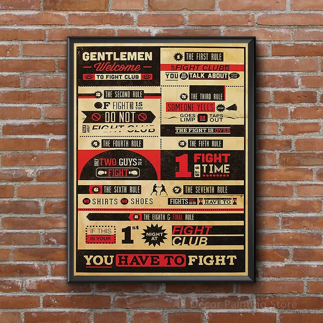 Fight Club Rules Poster