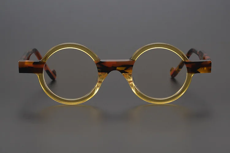 Veda Vintage Round Acetate Glasses Frame – Muhoo