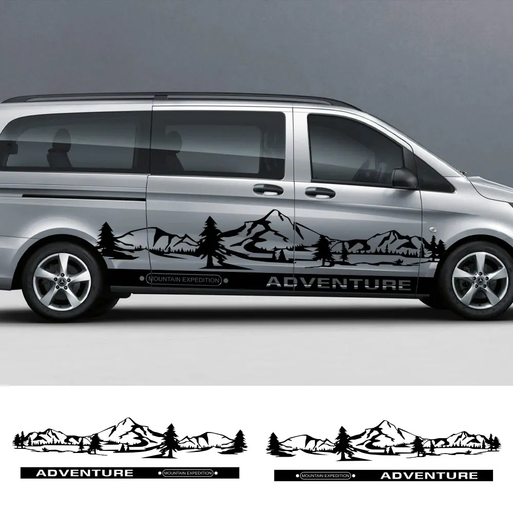 4Pcs-Lot-Car-Stickers-For-Mercedes-Benz-Vito-V-Class-Viano-W447-WV639 ...