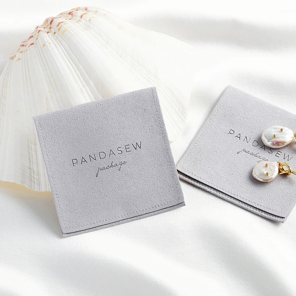 Bolsa de microfibra con estampado en caliente para joyería, embalaje de ...