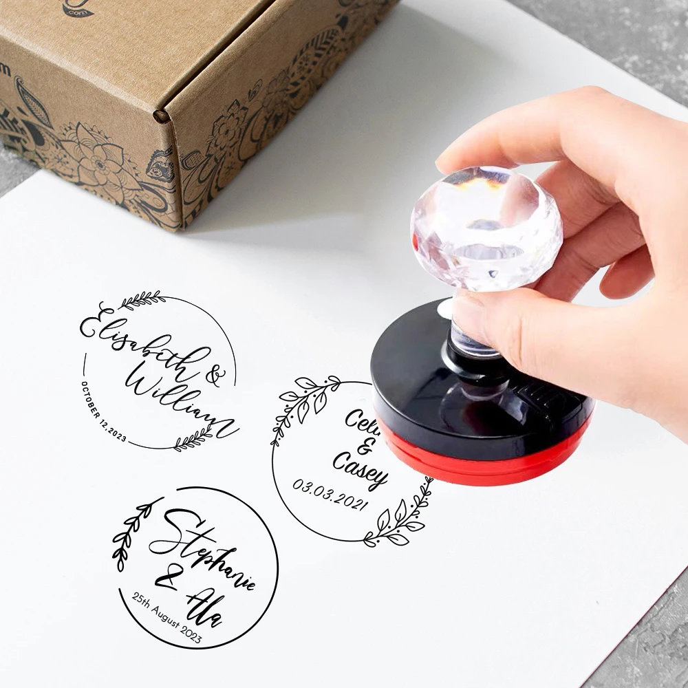Custom-Wedding-Stamp-for-Anniversary-Gift-Personalized-Invitation ...