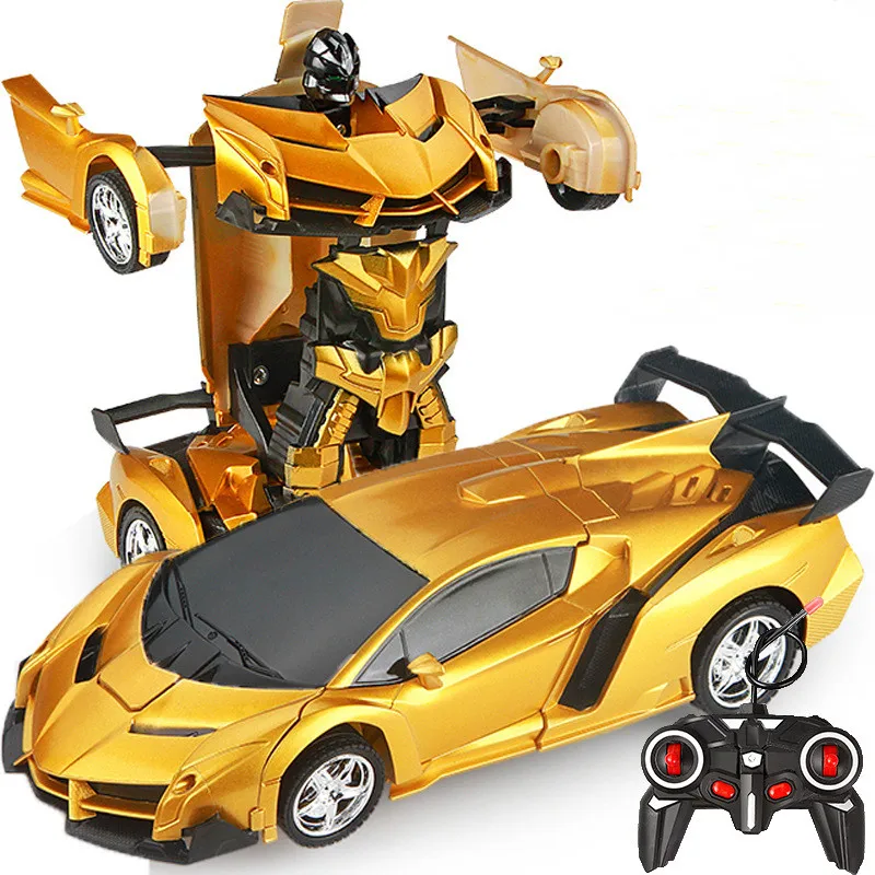 1:18 24CM RC Car 2 in 1 Transformation Robots Cars Sports Driving ...