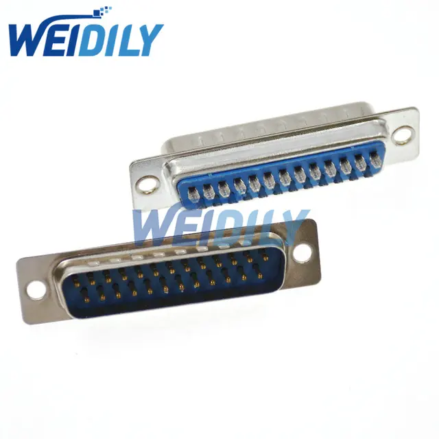 DB25 Male Connector 5‑PC Set – 25‑Pin Solder Plug With Metal Shell 25 ...