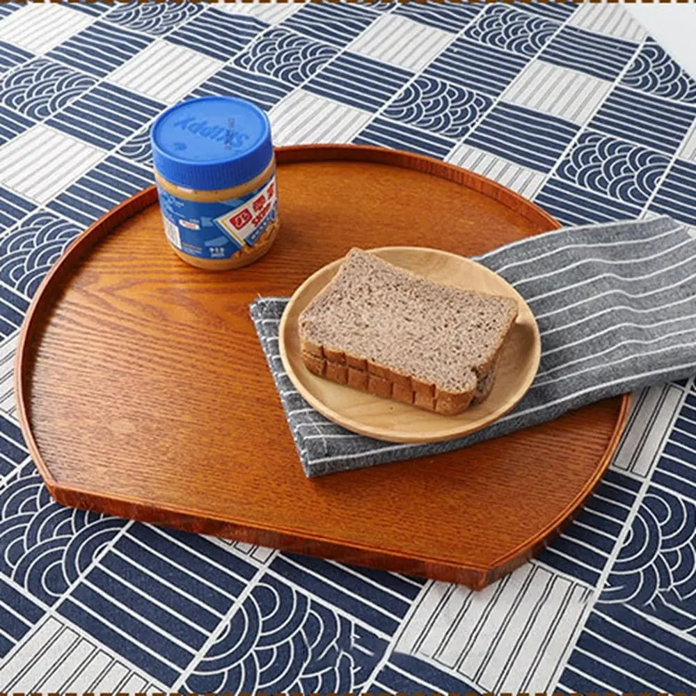 Multifunction-Half-Round-Solid-Wooden-Tableware-Natural-Serving-Tray ...