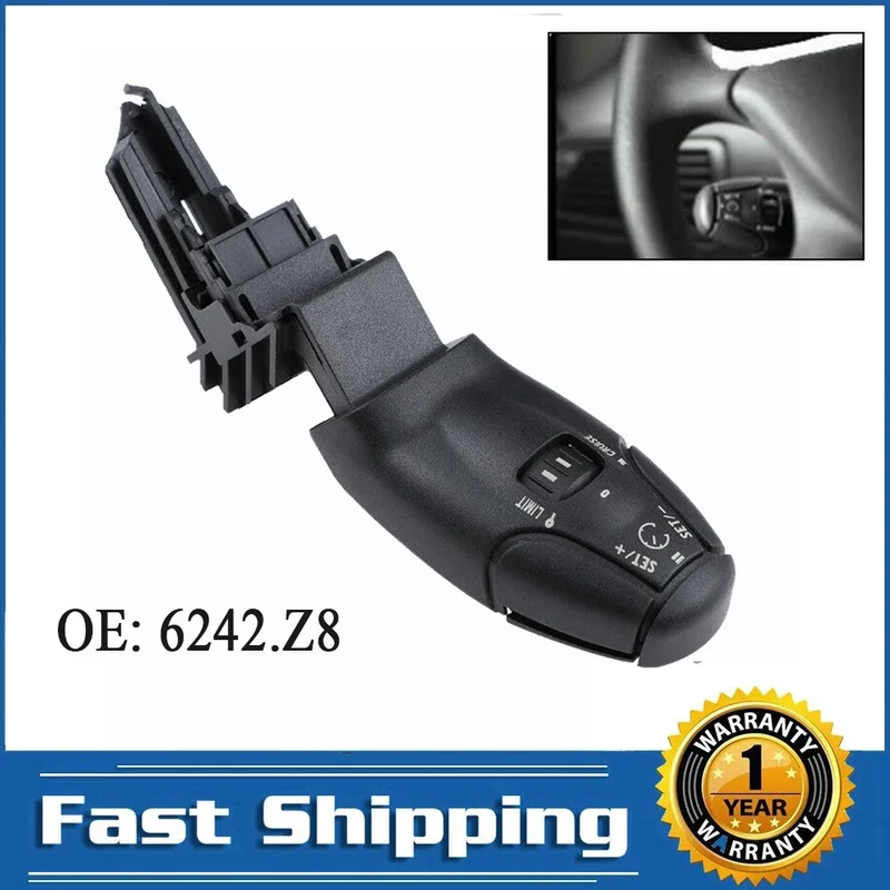 Cruise Control Switch Stalk Speed controller for Citroen Jumpy C2 C3 C4 ...