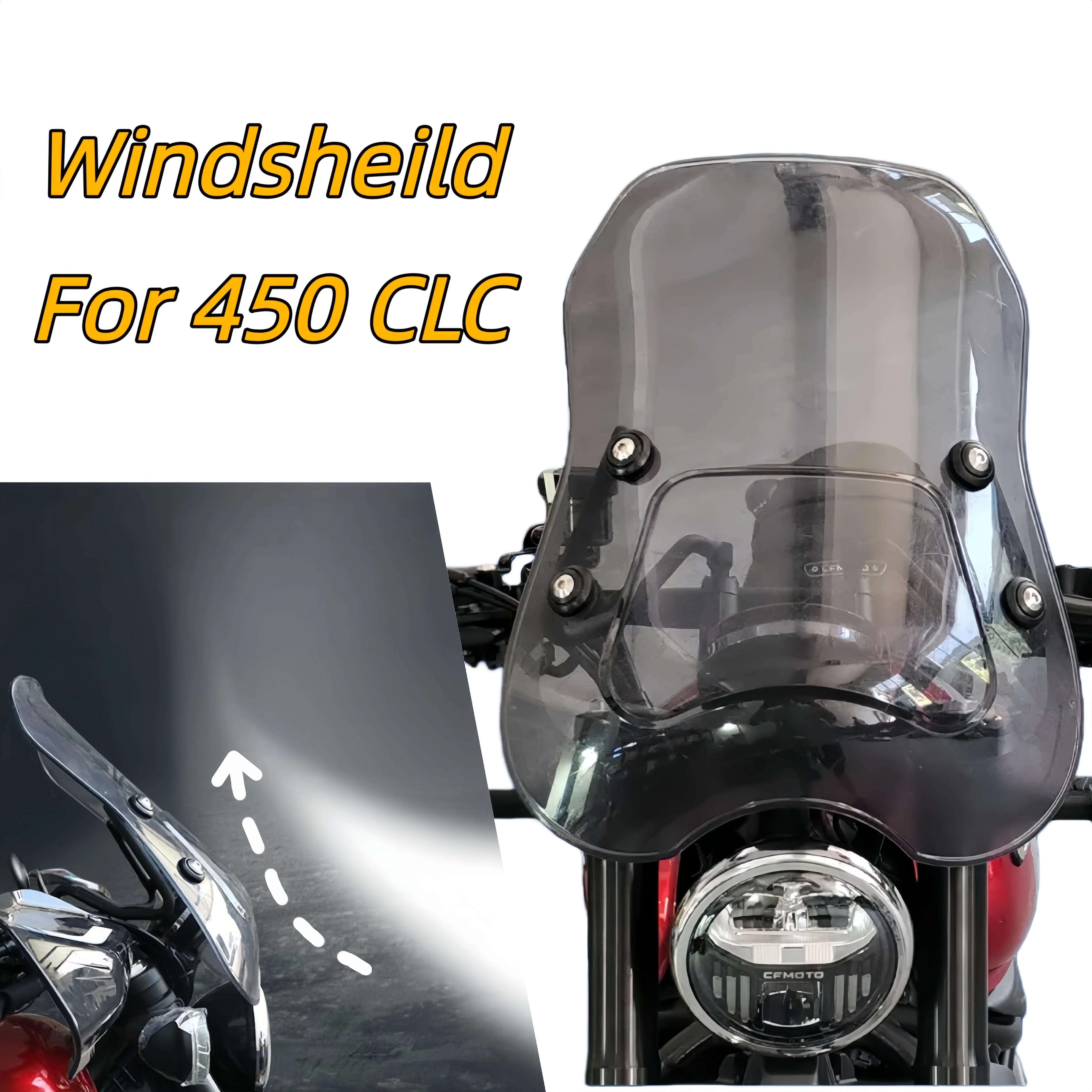 Windshield WindScreen Wind protection for CFMOTO clc450 450clc 450 clc ...