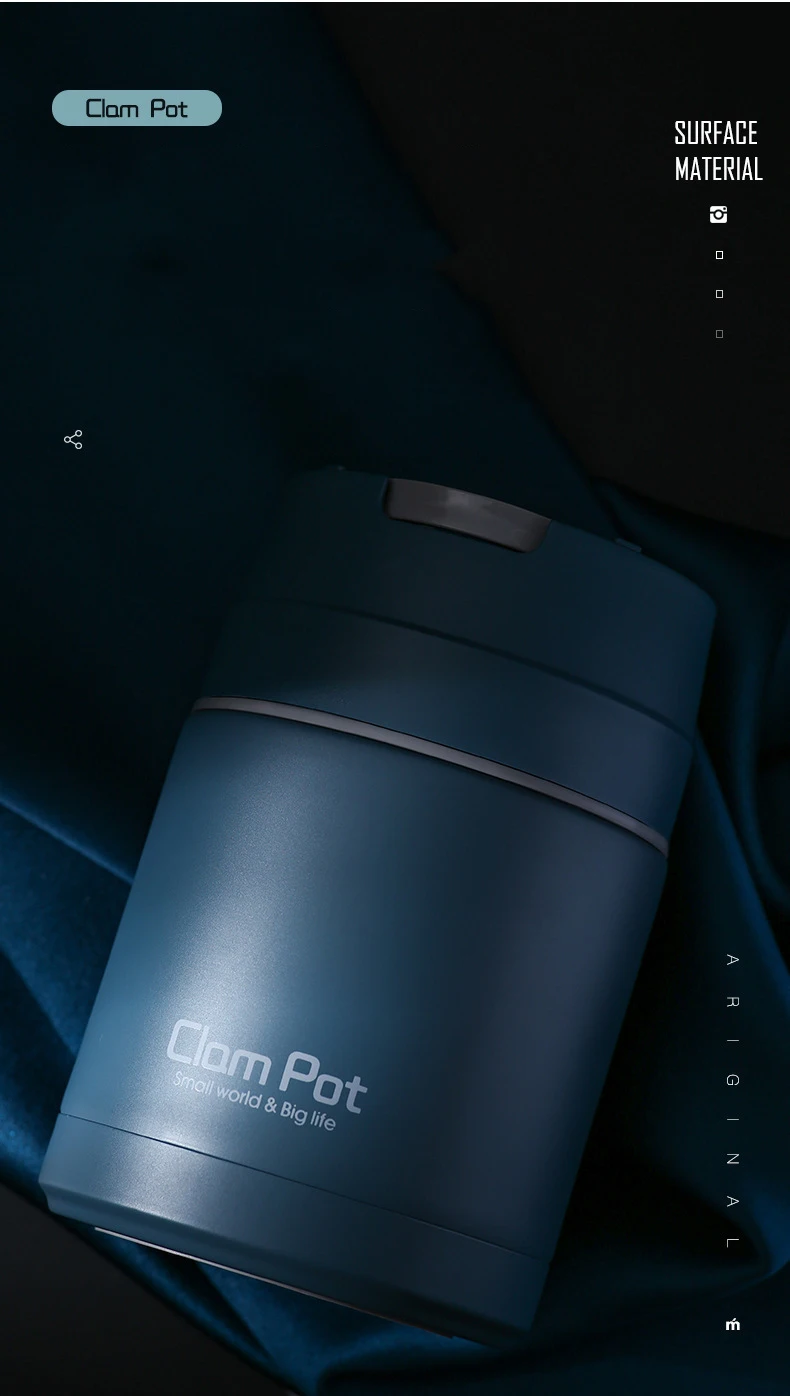 LUNCH BOX,Green-1L--Marmite à ragoût Portable, boîte à déjeuner ...