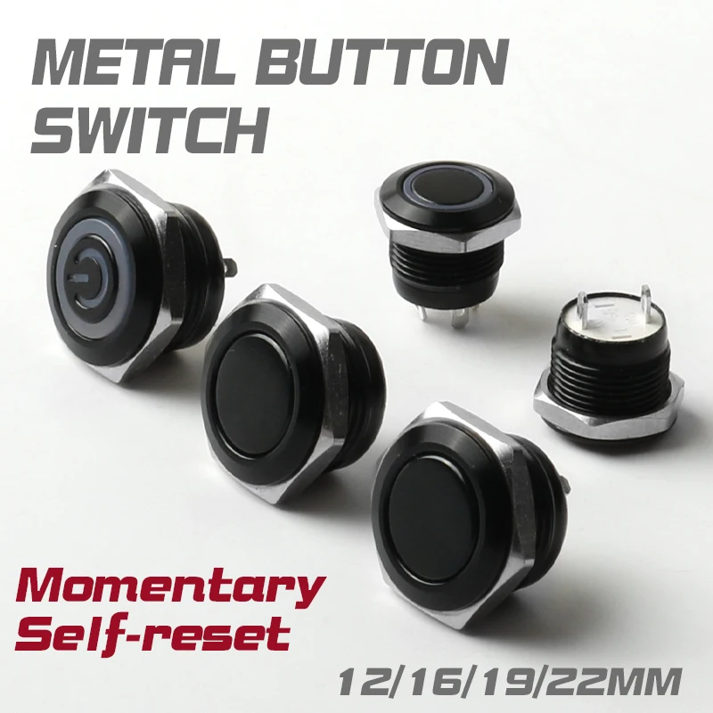 Pushbutton Switch Momentary Waterproof | Mini Push Button Switch ...