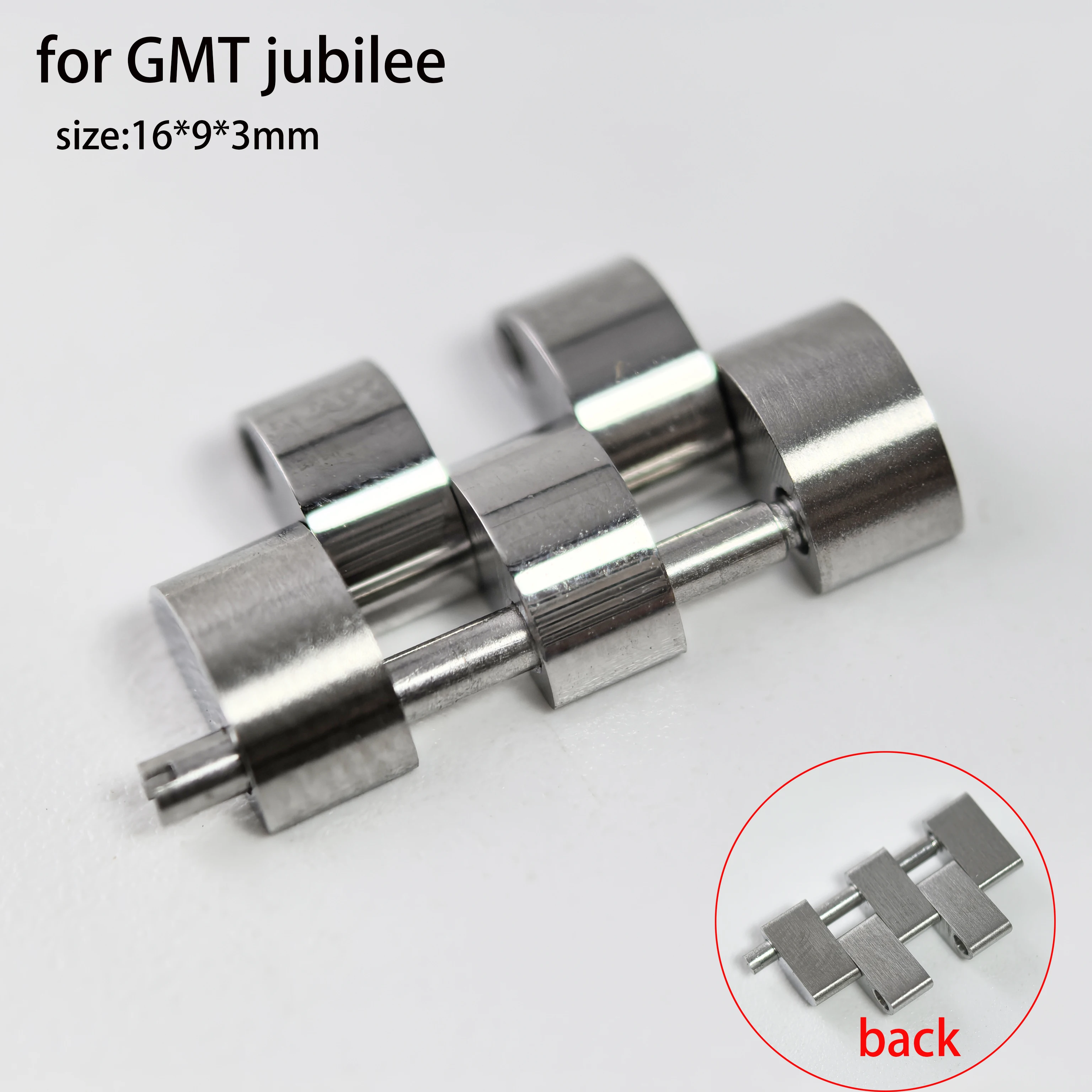 Stainless-Steel-16mm-Silver-Jubilee-GMTWatch-Strap-extension-Link-for ...