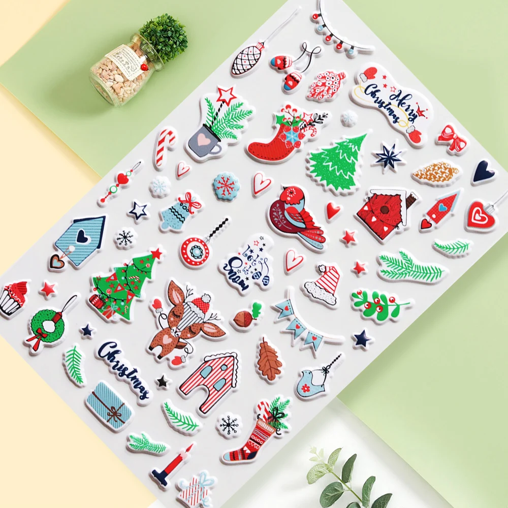 Creative-Path-Puffy-Motif-Stickers-Self-Adhesive-Embellishments-DIY ...