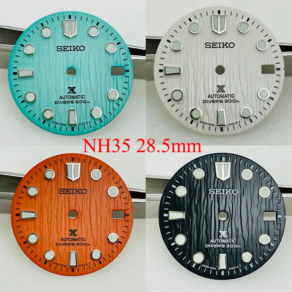 Applicable-to-Seiko-NH35a-Movement-28-5mm-3C-Green-Light-Dial-New-Wavy ...