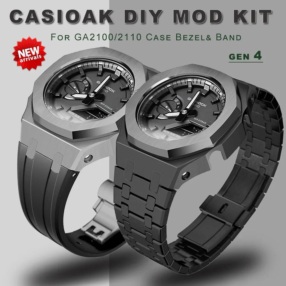 Gen4-Metal-Case-Bezel-Frame-GA2100-GAB2100-Casioak-Mod-Kit-Modification ...