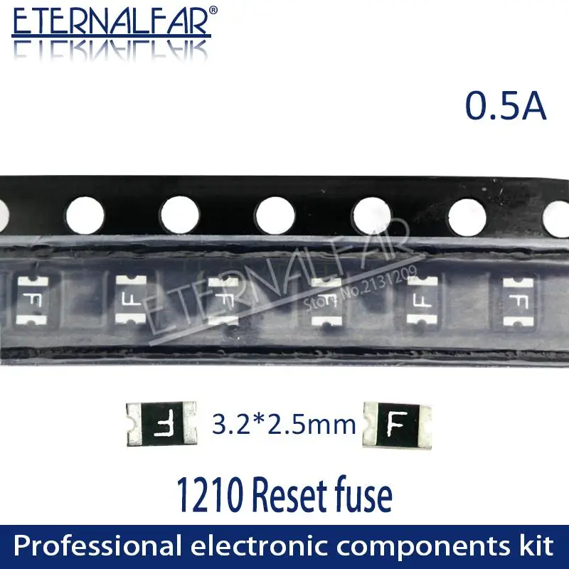 Resettable-PTCs-SMD-Fuse-1210L050YR-1210-3225-3-2-5mm-F-0-5A-500mA-13 ...
