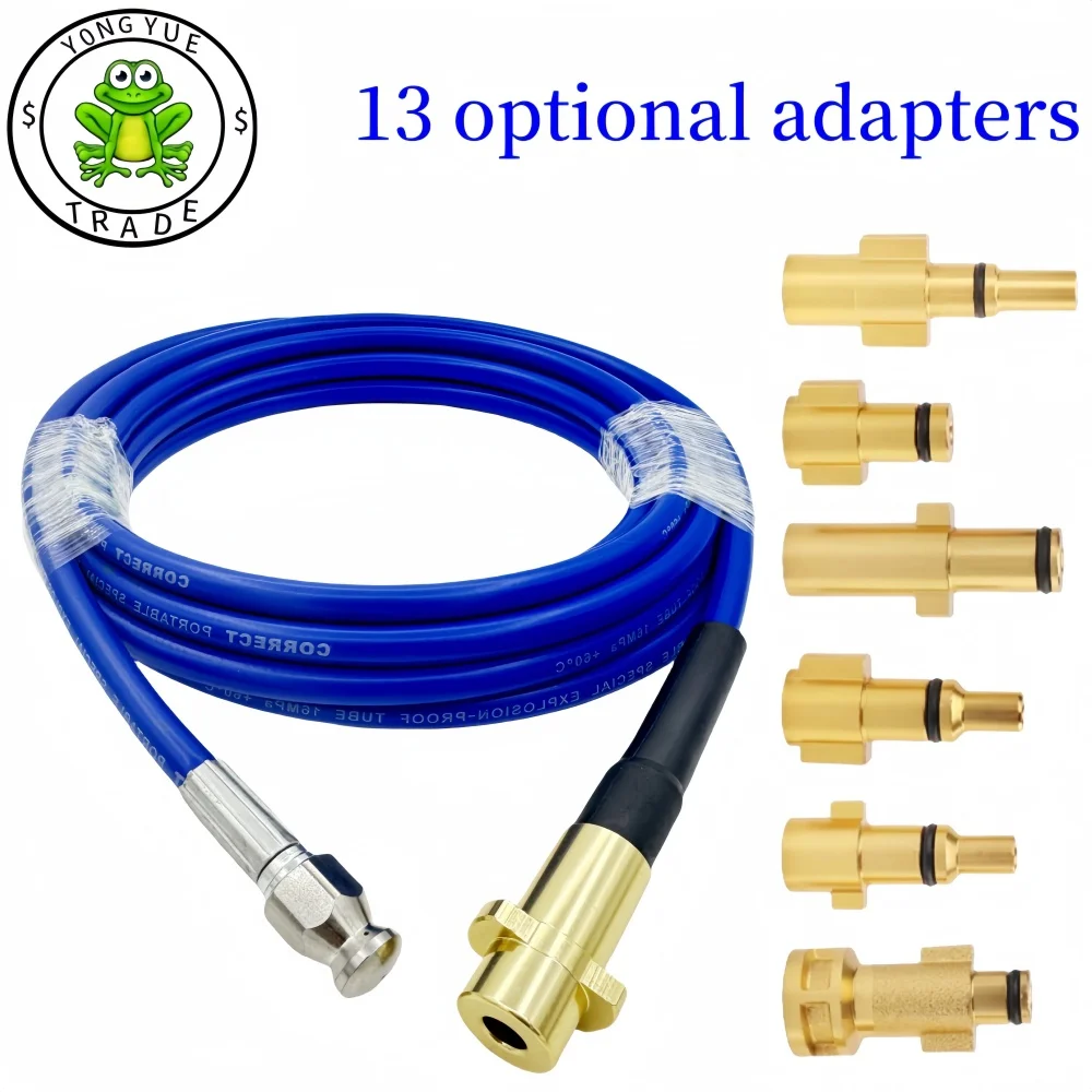 0.5-30m Pressure Cleaning Machine Sewer Drainage Hose Cleaning kit With ...