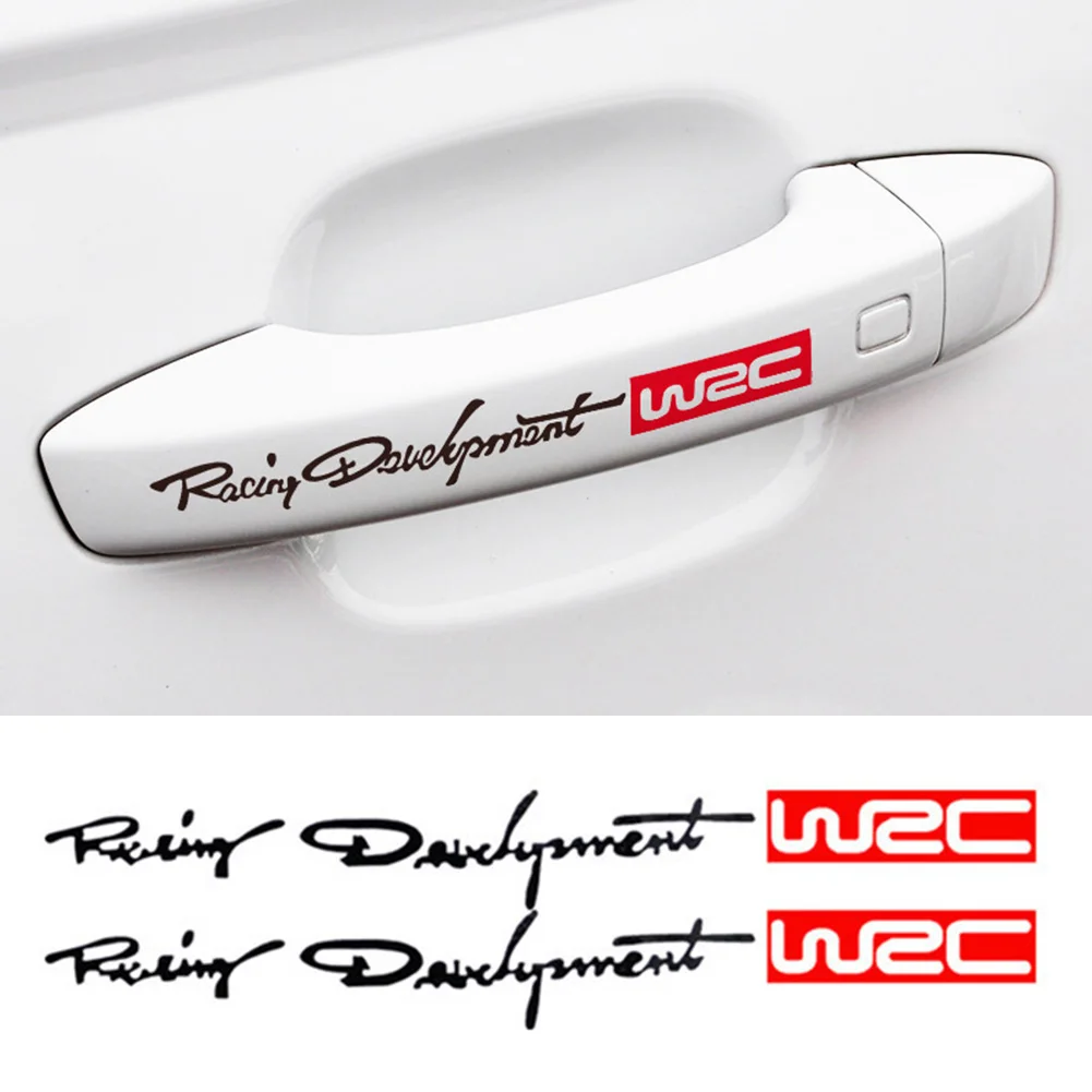 4Pcs-Car-Handle-Stickers-WRC-Rally-Racing-Stripe-Car-Decals-Vinyl-JDM ...