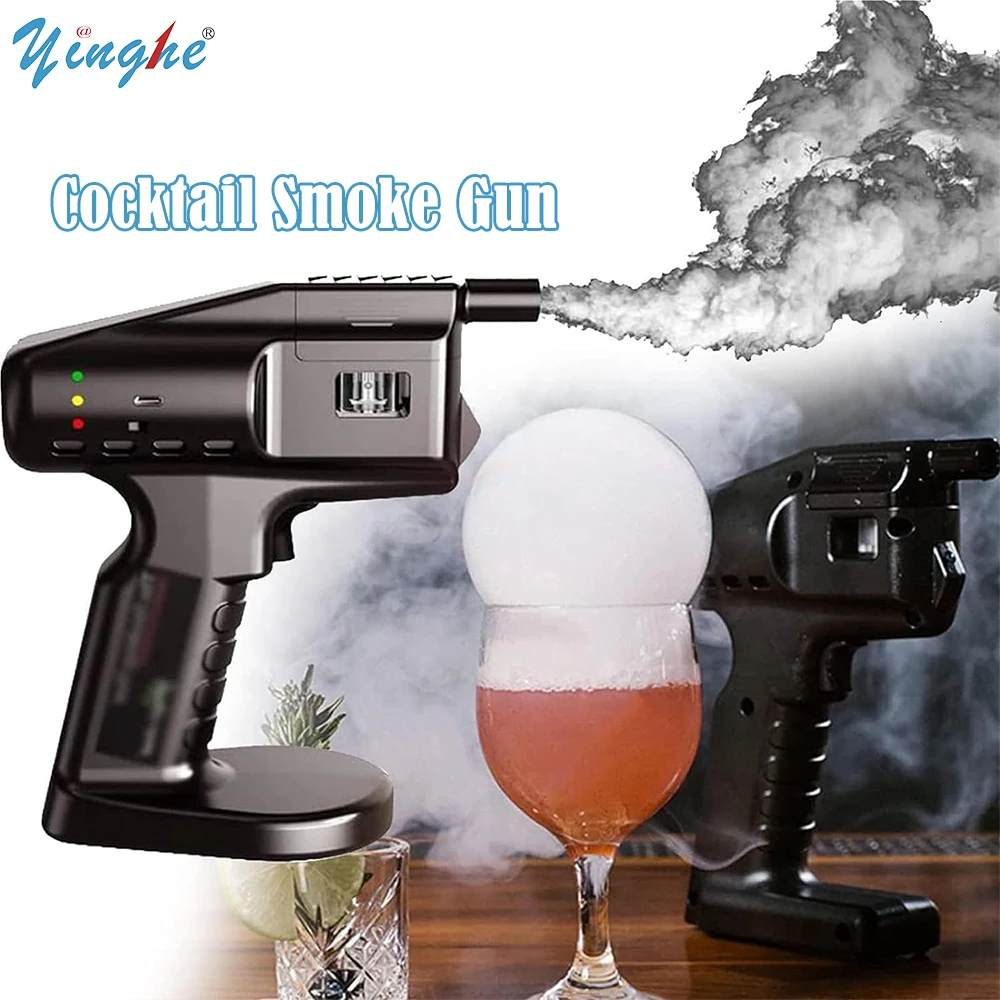 Cocktail-Smoke-Bubble-Gun-Smoke-Gun-5-Flavour-Oil-and-Edible-Bubble-for ...