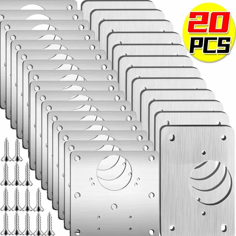 Furniture Hinges Plates Drawer Door Hinge Plate Flat Cabinet Repair ...