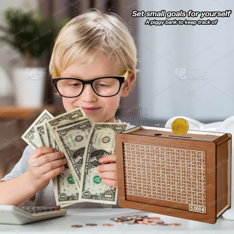 Hot-1-4PCS-Set-1000-2000-5000-10000-Euro-Money-Box-Wooden-Piggy-Bank ...