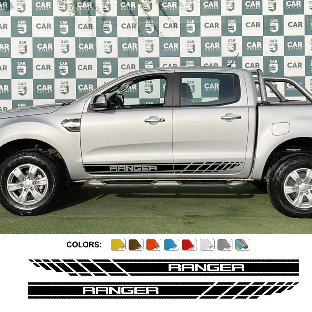 Car-Side-Stickers-For-Ford-Ranger-Raptor-T6-XLT-Courier-Pickup-Truck ...