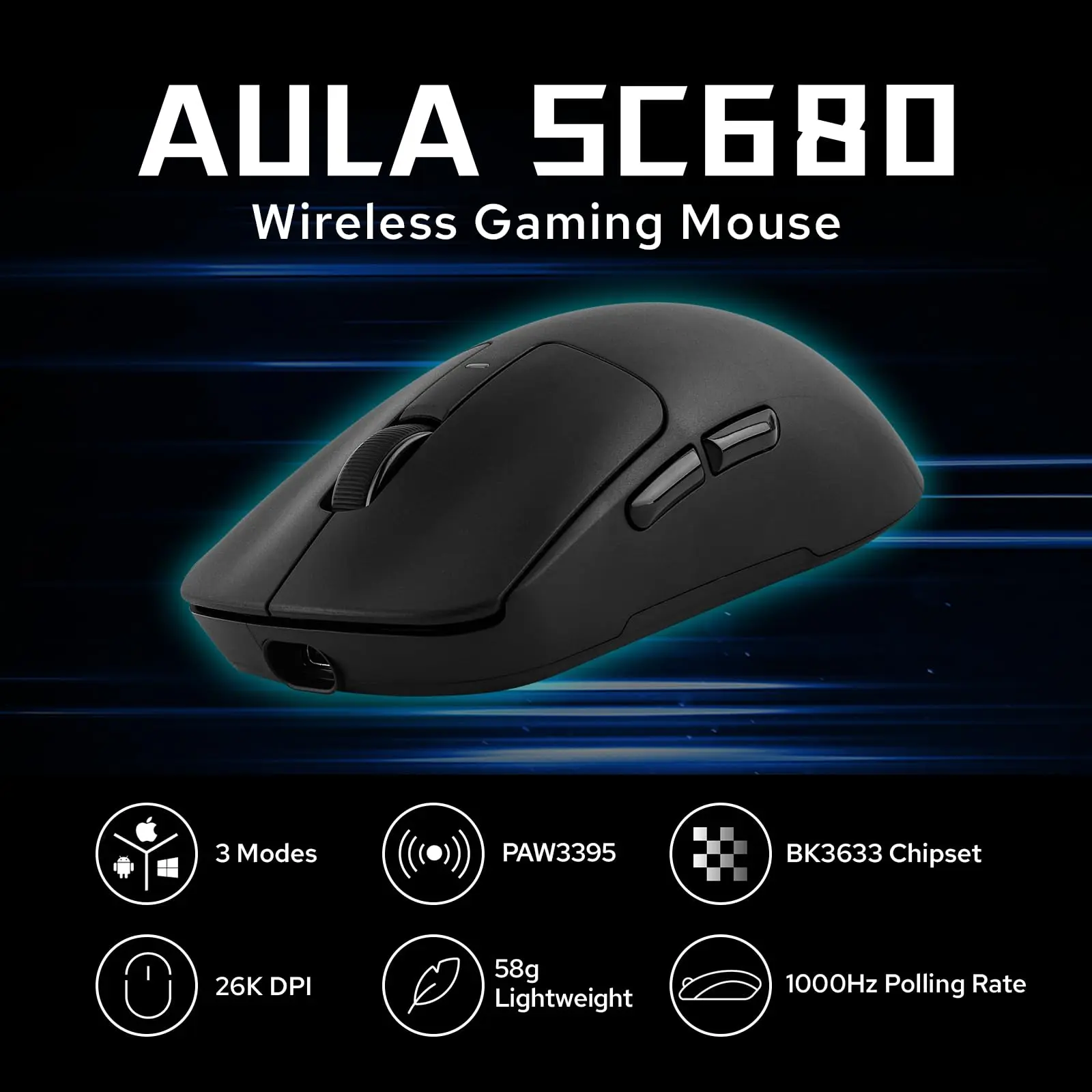 Aula-SC680-Ergonomic-Gaming-Mouse-With-Adjustable-26000-DPI-PAW3395 ...