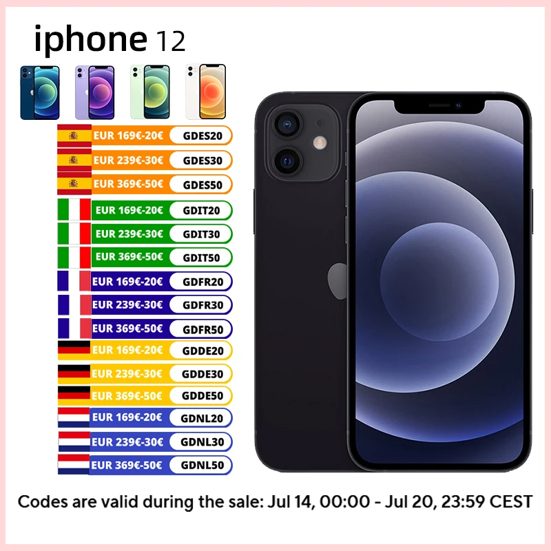 Original-Apple-desbloquea-iPhone-12-face-ID-6-1-5g-Ram-64GB-128GB-256gb ...