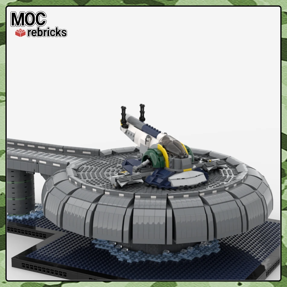 MOC-Space-War-Movie-Series-Kamino-Landing-Platform-y-Jango-s-Slave-1 ...