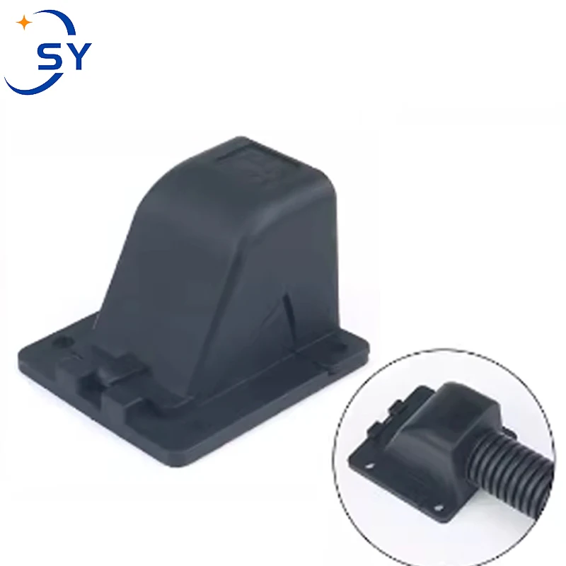 1Pcs-Plastic-Bellows-Flanged-Hose-Fixed-Base-Connector-PA66-Nylon-Split ...