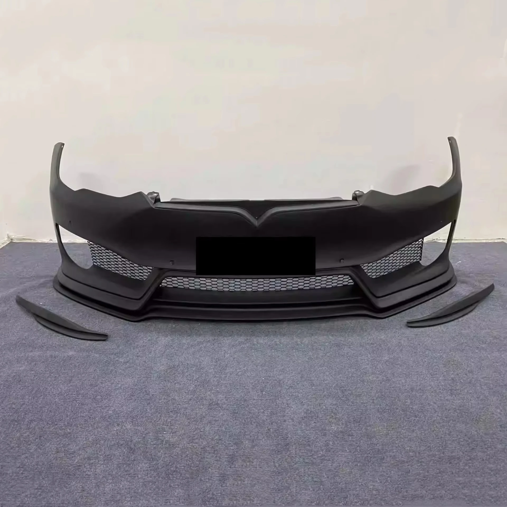 Body Kit Resin Front Bumper Grille for Tesla Model S 2014-2023 Convert ...