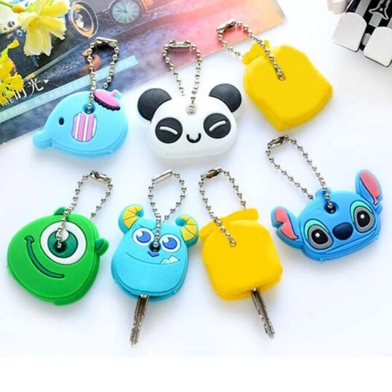 Hot-Sale-1PC-Key-Top-Cover-Cap-Topper-Keyring-Fashion-Cute-Animal-Multi ...