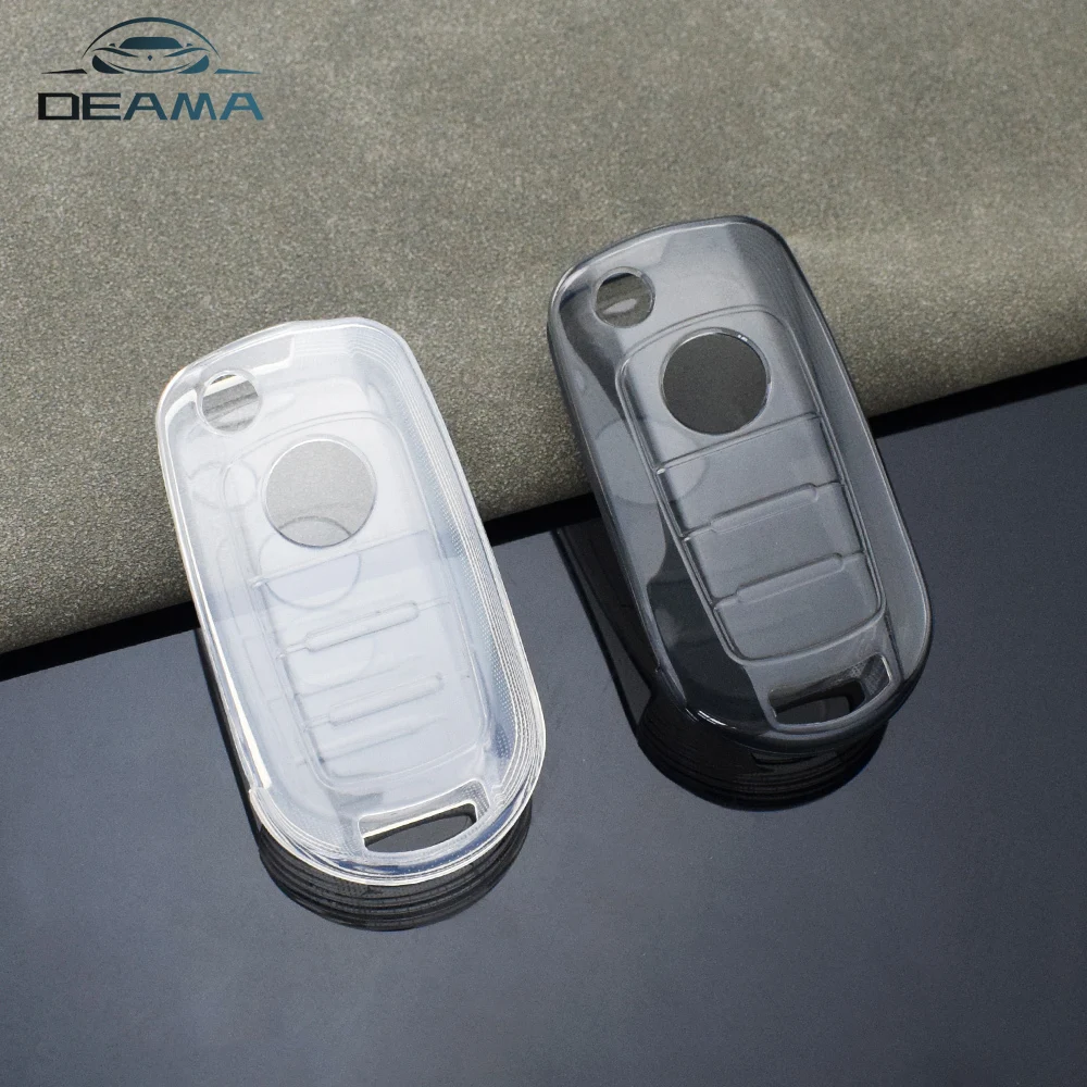 Transprent Flip Key Case Cover Shell for FIAT Tipo Toro Nuovo Freedom ...