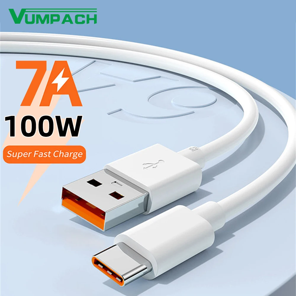 Super Fast 7A 100W Type C Charge Cable for Huawei P40 P30 Mate 40 USB ...
