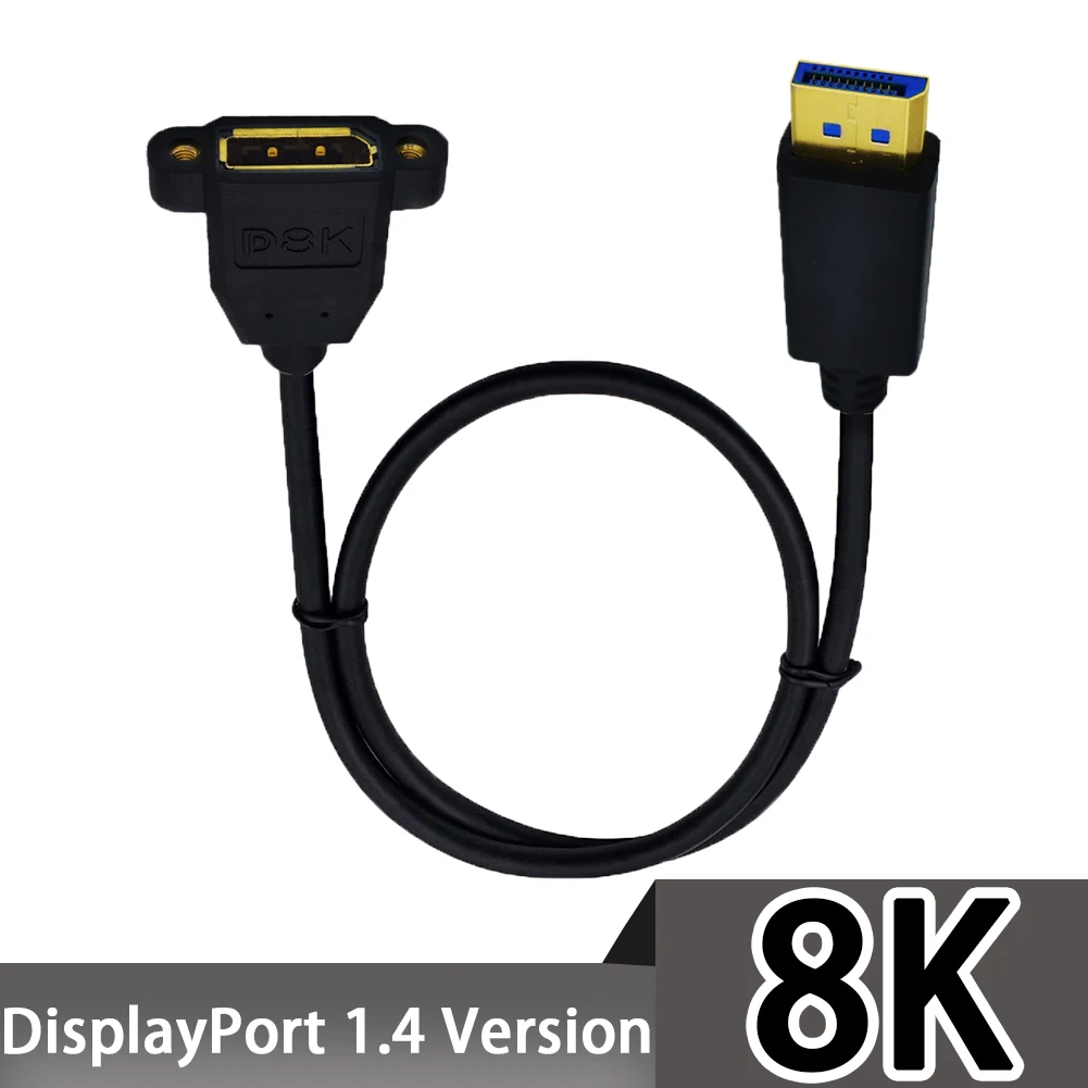 Displayport V1.4 Extender with Screw Panel Mount Support 8K/60Hz, 4K ...