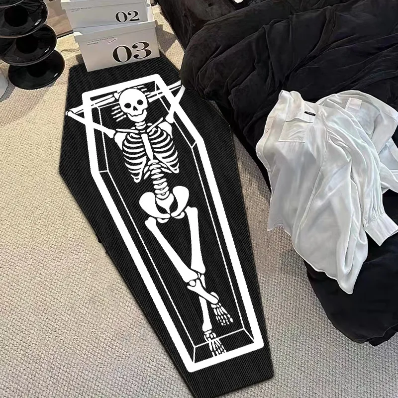 Skeleton In Coffin Drawing