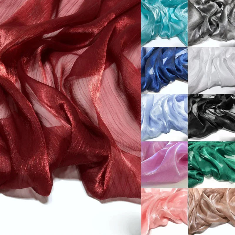 Transparent-Glossy-Silky-Organza-Fabric-See-Through-Shimmer-Sheer ...