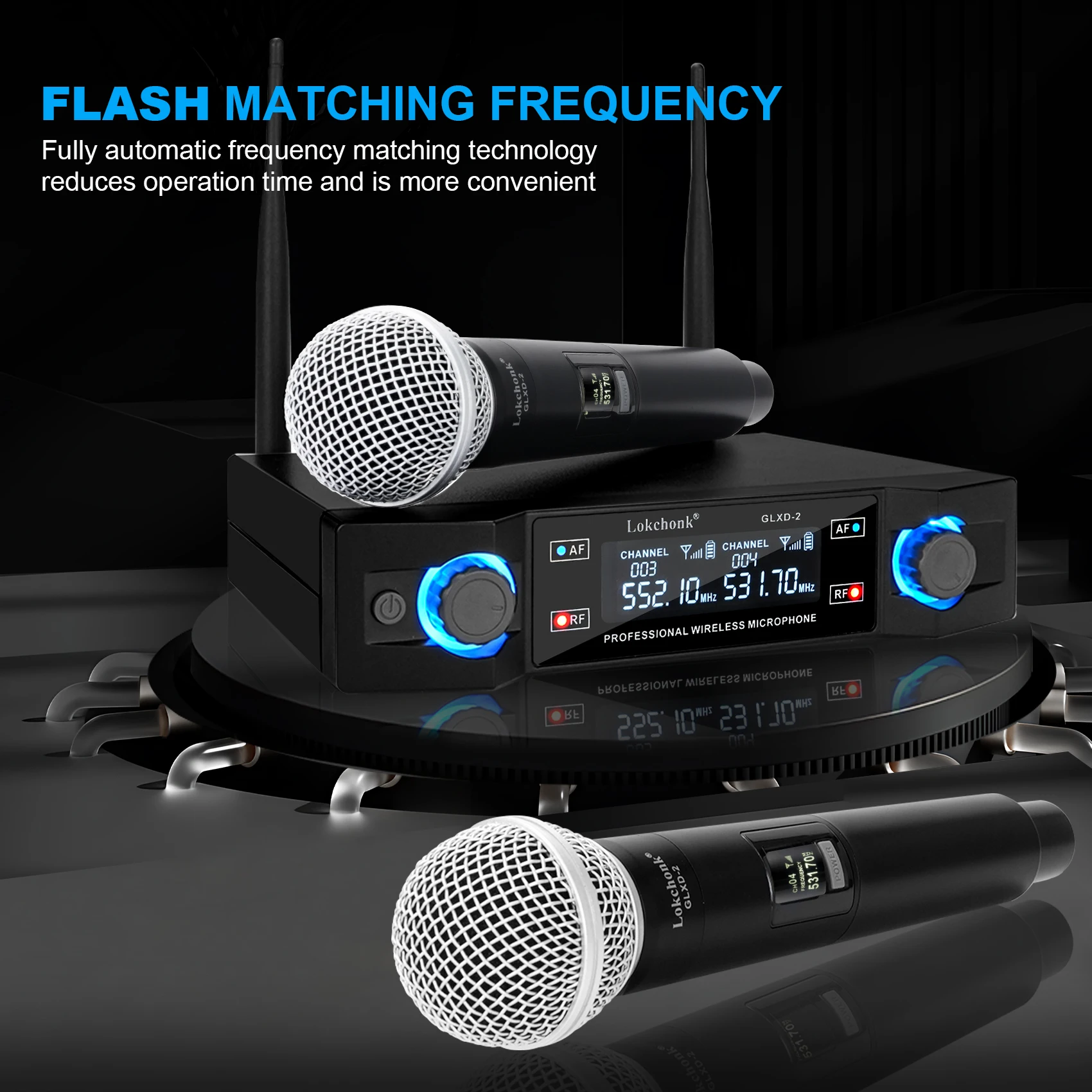 Dual-Channel UHF Wireless Mic Set – Electro Future Tech Goods