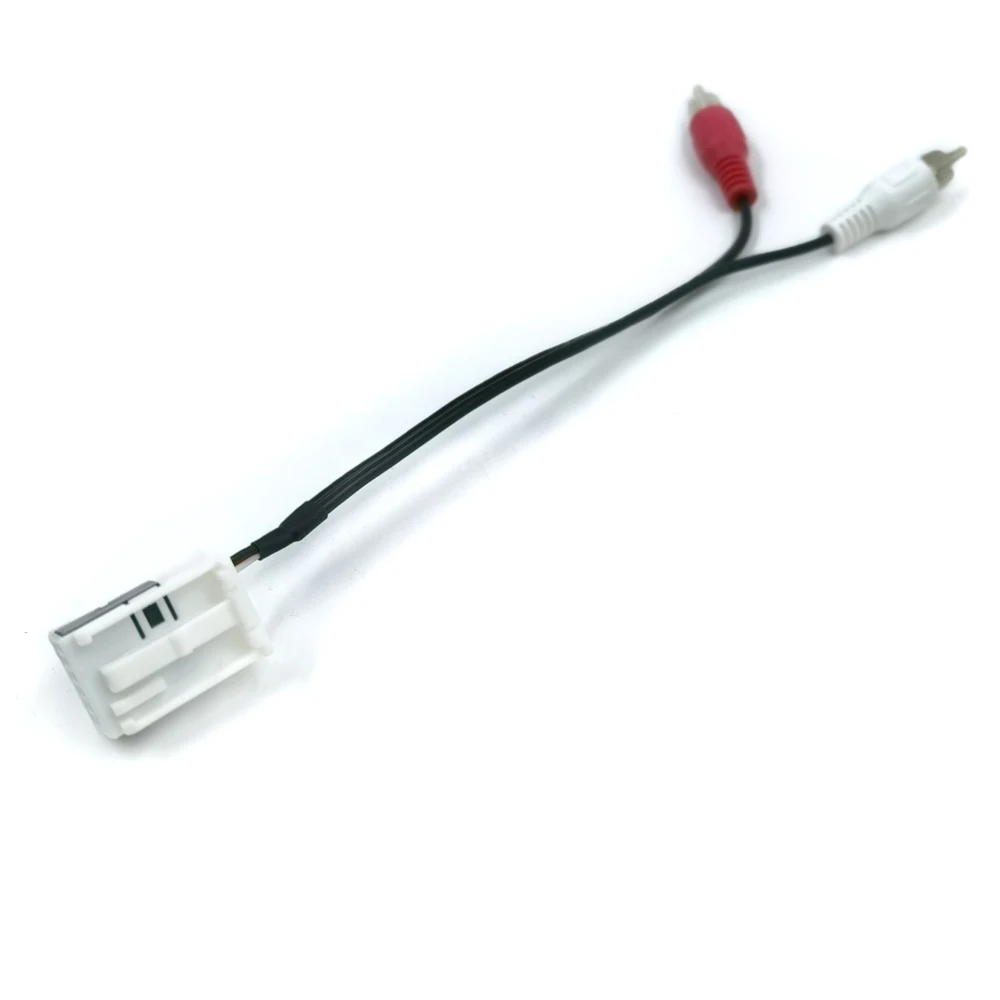 Biurlink 폭스바겐 스코다 RCD310 RCD510 RNS510 용 자동차 라디오 남성 RCA 케이블, 2RCA 소켓 배선 ...