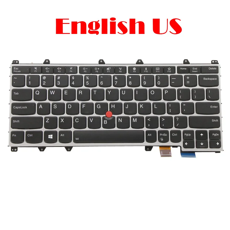Keyboard-For-Lenovo-For-ThinkPad-X380-Yoga-English-US-01HW655 ...
