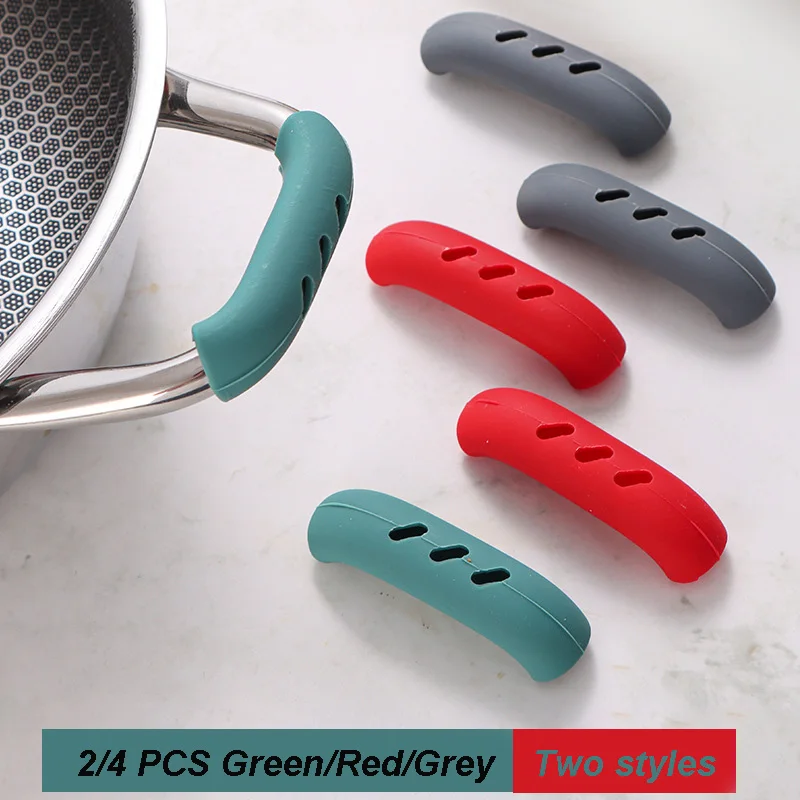 2-4PCS-Silicone-Pan-Handle-Cover-Non-slip-Steamer-Casserole-Pan-Handle ...