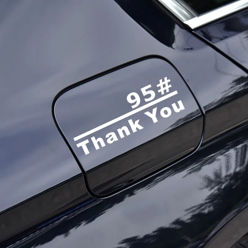 Car-Stickers-Reflective-fuel-tank-cover-sticker-plus-92-gasoline-95 ...