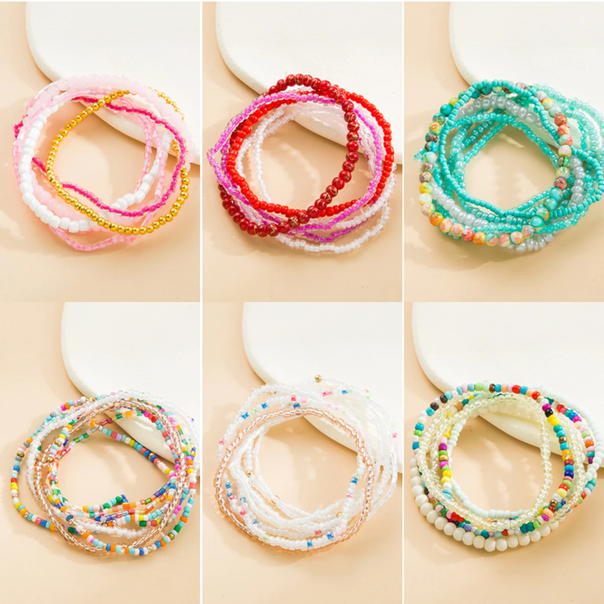 1-set-of-mixed-color-series-multiple-crystal-rice-bead-spacing-contrast ...