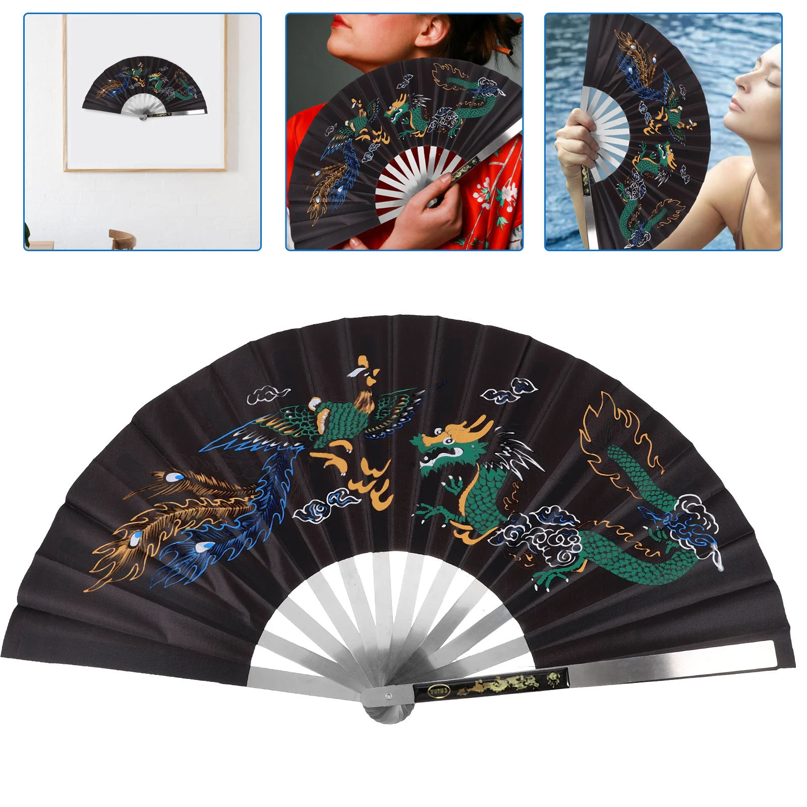 Chinese-Kung-Fu-Fan-Tai-Chi-Folding-Fan-Vintage-Hand-Fan-Dance ...