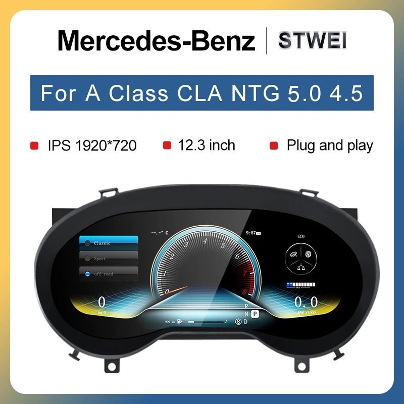 For-Mercedes-Benz-A-class-W176-CLA-C117-GLA-X156-Car-LCD-Dashboard ...