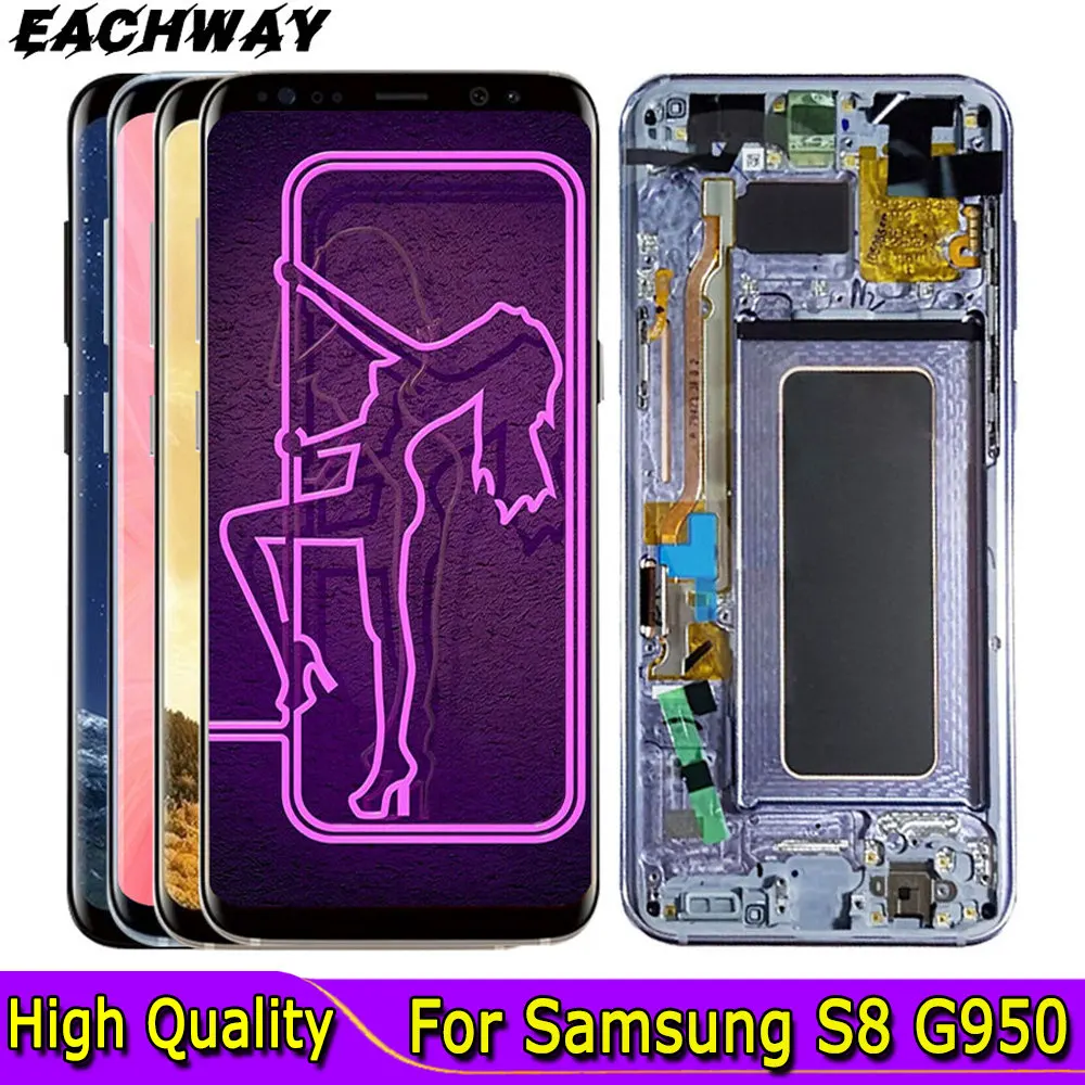 SUPER AMOLED 5.8'' For Samsung Galaxy S8 G950 LCD Touch Screen ...
