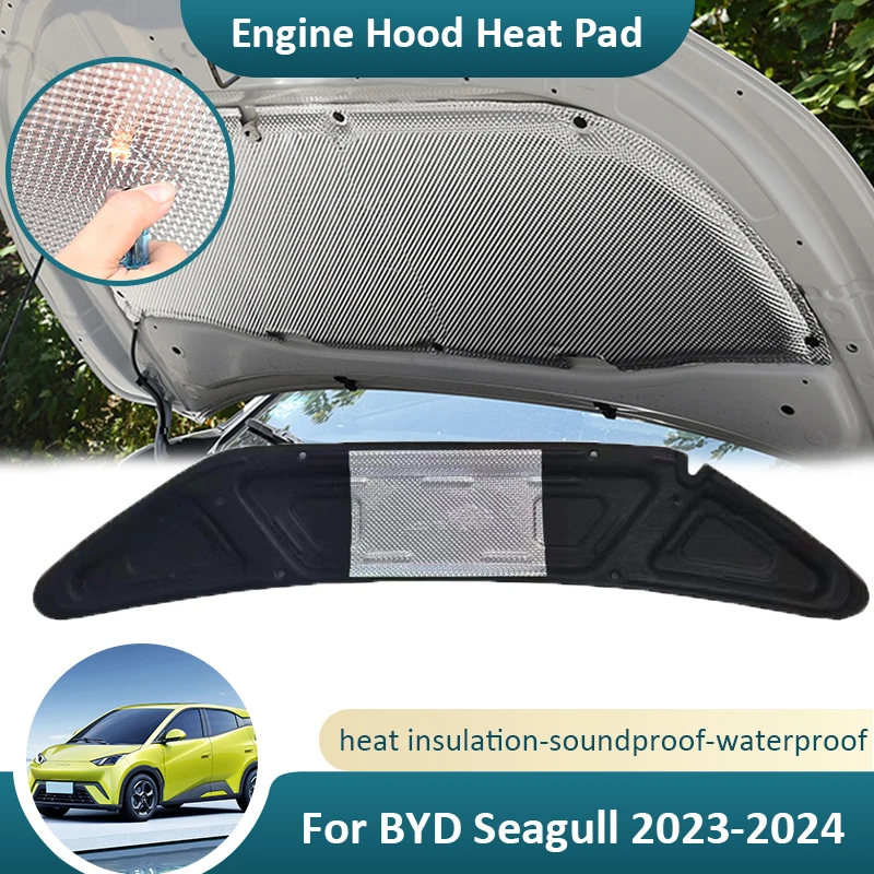 For-BYD-Seagull-2023-2024-Car-Front-Hood-Engine-Sound-Heat-Insulation ...