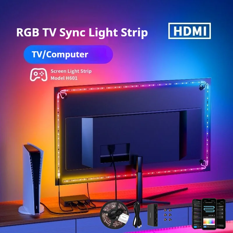 Immersion-TV-Backlight-Strip-with-HDMI2-0-Sync-Box-RGBIC-LED-Lights ...