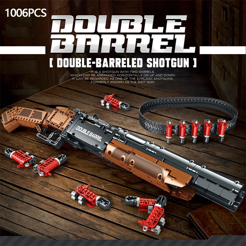 1006PCS-Double-Barrel-Shotgun-Weapon-Model-Building-Blocks-Military ...