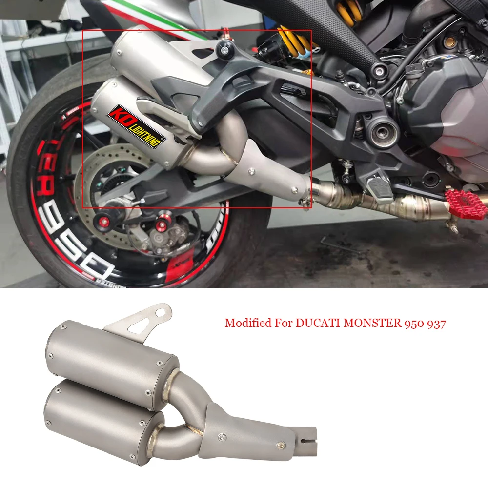 Motorcycle-Lossless-Replace-Original-Middle-Link-Pipe-Double-Exit ...